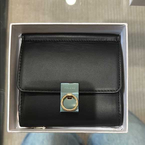 Polene | Accessories | Nwt Polne Black Leather Wallet | Poshmark